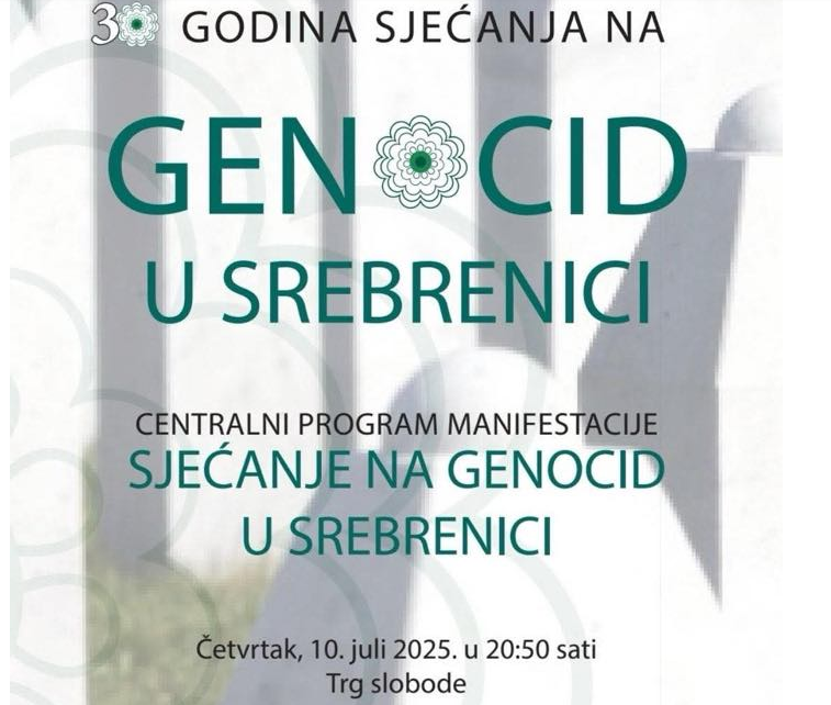 Centralni program manifestacije Sjećanje na genocid u Srebrenici večeras u Tuzli - RTV Lukavac